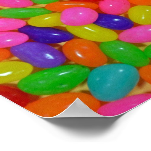 Colorful jellybean candy poster | Zazzle