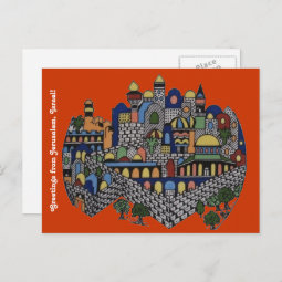 Colorful Jerusalem Postcard | Zazzle