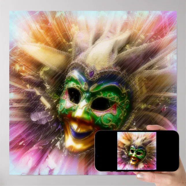 Colorful Jester Poster | Zazzle