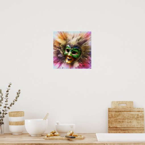 Colorful Jester Poster | Zazzle