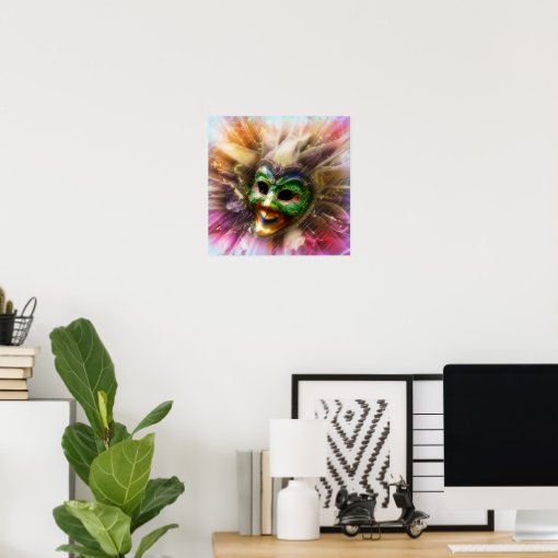Colorful Jester Poster | Zazzle