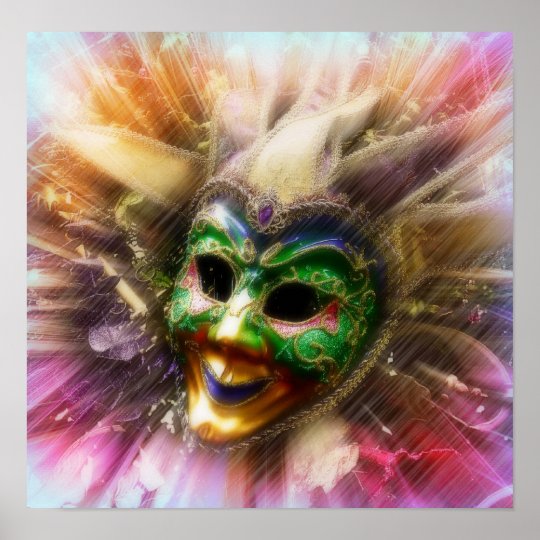 Colorful Jester Poster | Zazzle.com