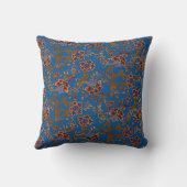 Colorful Jewel Tone Modern Floral Pattern Throw Pillow | Zazzle