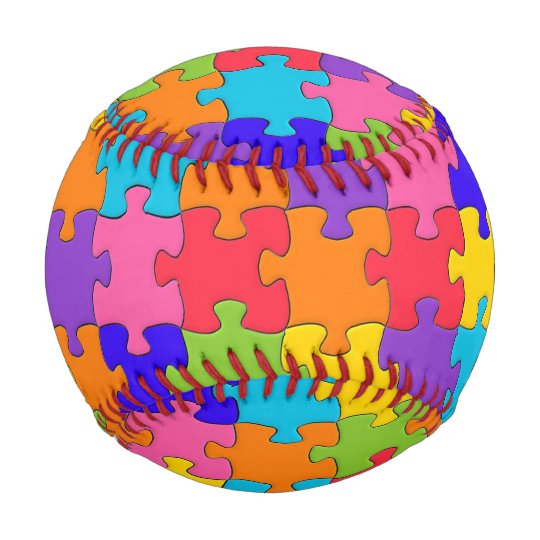 Colorful Jigsaw Puzzle Baseball | Zazzle.com
