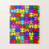 'Colorful jigsaw puzzle' puzzle | Zazzle