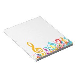 Colorful Jumbled Musical Notes | Zazzle