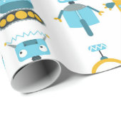Colorful Kids Robot Wrapping Paper | Zazzle