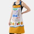 Colorful Kitchen Conversion Chart Apron | Zazzle