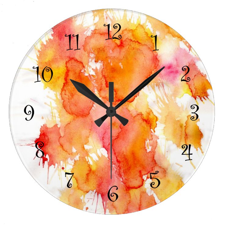 Colorful Kitchen Wall Clocks | Zazzle