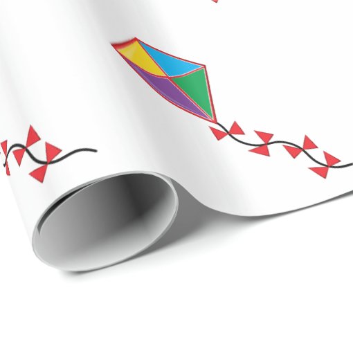 Colorful Kite Wrapping Paper | Zazzle