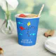 Colorful Kites in Blue Sky Kids Birthday Paper Cups | Zazzle