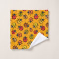 Colorful ladybugs bath towel set | Zazzle