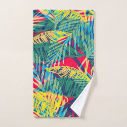 Colorful Leaves Bath Towel Set | Zazzle