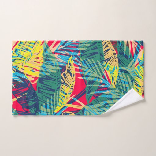 Colorful Leaves Bath Towel Set | Zazzle