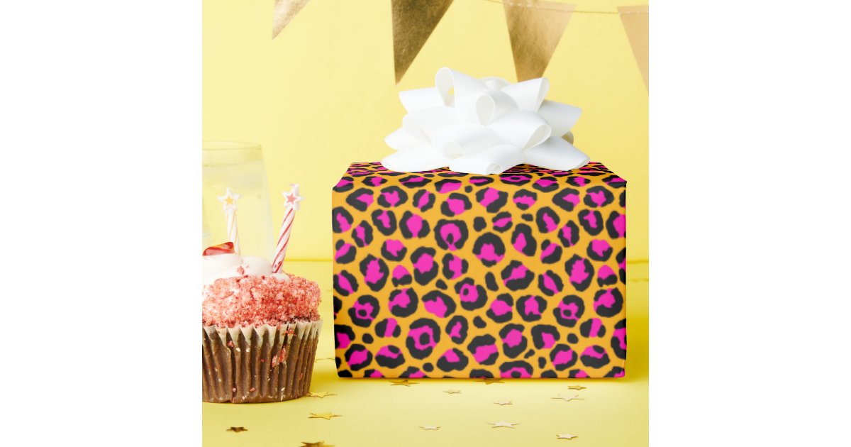 Colorful Leopard Print Wrapping Paper | Zazzle