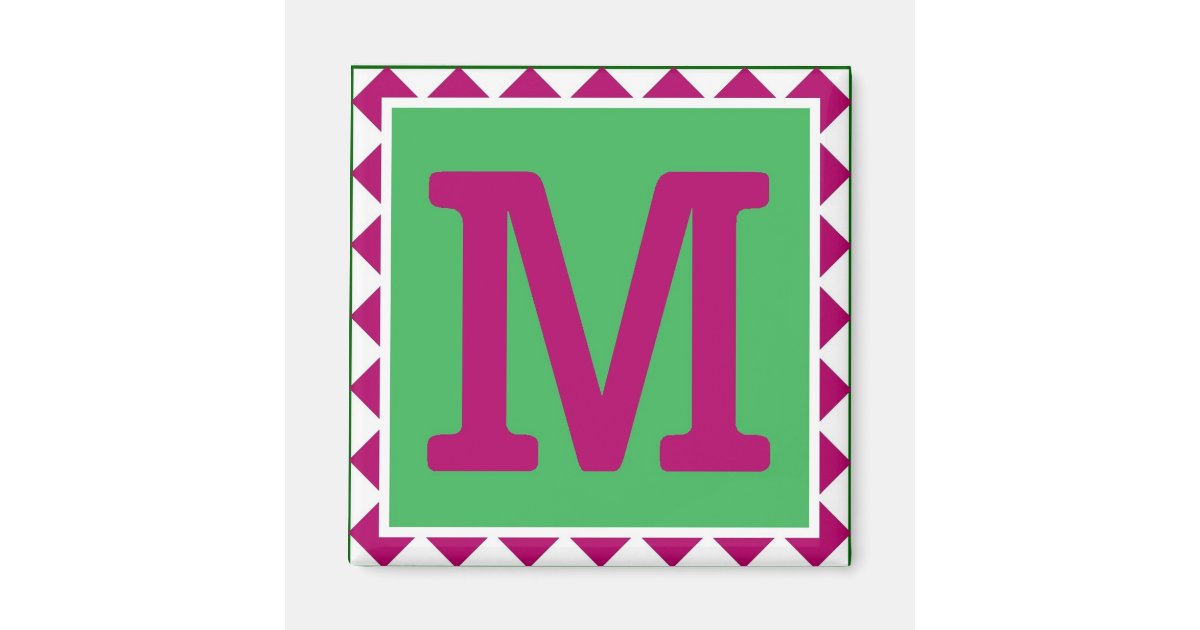 Colorful Letter 'M' - Magnet | Zazzle