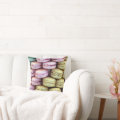 Colorful macaron macaroons sweet pillow cushion | Zazzle