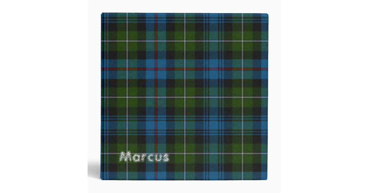 Colorful MacKenzie Plaid Binder | Zazzle