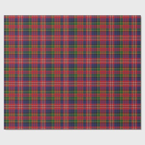 Colorful MacPherson Tartan Plaid Wrapping Paper | Zazzle