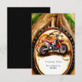 Colorful Magical Motorcycle Birthday Thank You Card | Zazzle