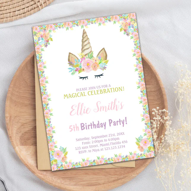 Colorful & Magical Party Invite | Zazzle