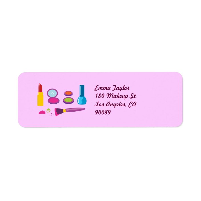 Colorful Makeup Label | Zazzle.com