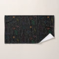 Colorful Mathematics Equations Math Formulas Bath Towel Set | Zazzle