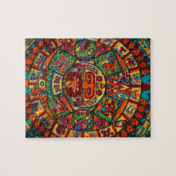 Colorful Mayan Calendar Jigsaw Puzzle | Zazzle