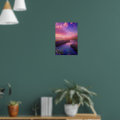 Colorful Meadow by the Flowing Stream Poster | Zazzle