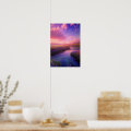 Colorful Meadow by the Flowing Stream Poster | Zazzle