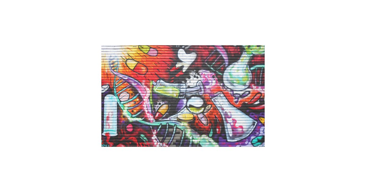 Colorful Medical Theme Graffiti Canvas Print | Zazzle