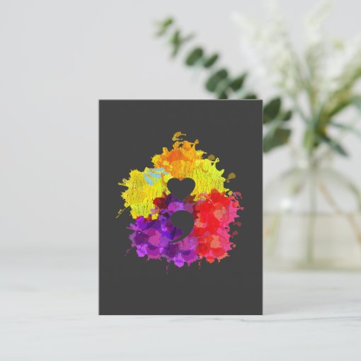 Colorful Mental Health Awareness Semicolon Postcard | Zazzle