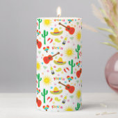 Colorful Mexican Fiesta Pillar Candle | Zazzle