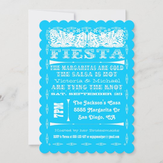 Colorful Mexican Fiesta Rehearsal Dinner Invitation | Zazzle.com