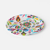 Colorful Mexican Otomi Butterfly Flower Pattern Paper Plates | Zazzle