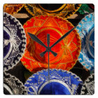 Fiesta wall clock ware | Zazzle.com