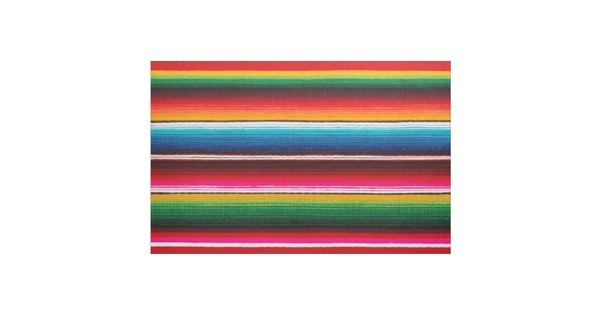 colorful Mexican style Fabric | Zazzle