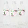 Colorful Mexican Taco bout Love Water Bottle Water Bottle Label | Zazzle