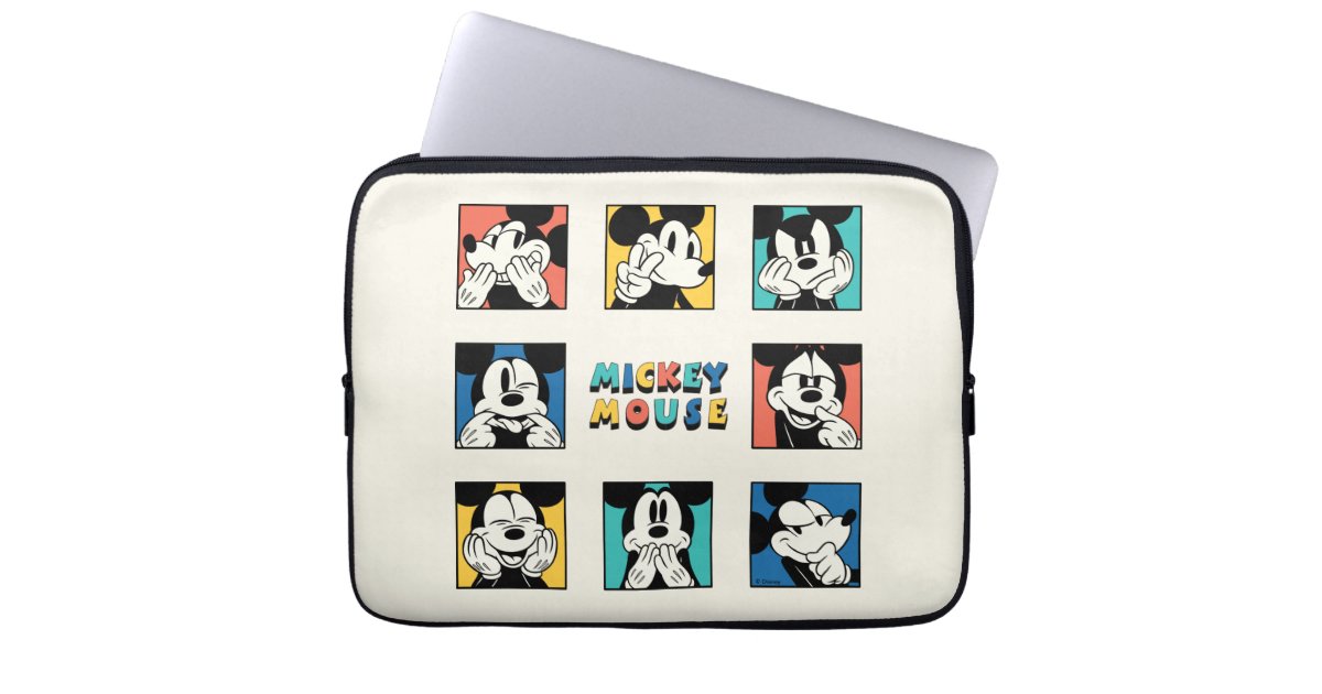 Colorful Mickey Mouse Grid Laptop Sleeve | Zazzle