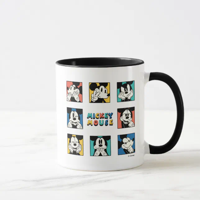 Colorful Mickey Mouse Grid Mug | Zazzle