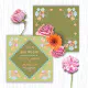 Colorful Mod Embroidery Save the Date Invitation | Zazzle