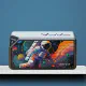 Colorful Modern Astronaut Space Personalized Name Bluetooth Speaker ...