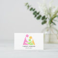 Colorful Modern Family Support Logo Simple Business Card | Zazzle