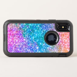 Colorful Modern Faux Glitter Background No. 2 Otterbox iPhone Case | Zazzle