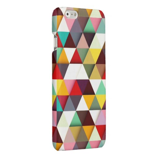 Colorful Modern Triangle Pattern iPhone Case | Zazzle