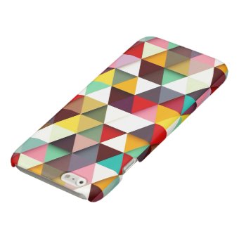 Colorful Modern Triangle Pattern iPhone Case | Zazzle