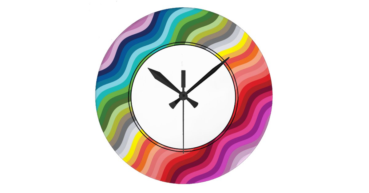 Colorful Modern Wall Clocks | Zazzle.com