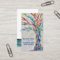 Colorful Mosaic Tree Yoga Studio Business Card | Zazzle