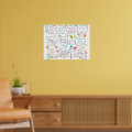 Colorful Motivational Quotes Speech Bubbles Goals Poster | Zazzle