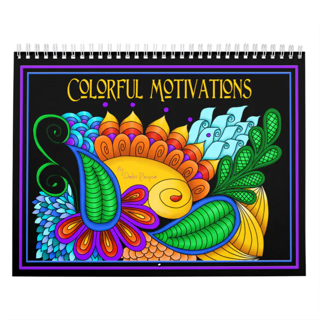 Colorful Motivations Positive Thought Calendar | Zazzle